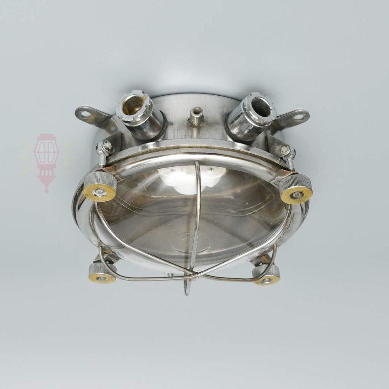 intage Stainless Steel Bulkhead Light Dome | NauticLamps